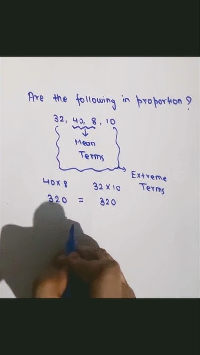 How to check whether the ratios are in proportion or not? #maths # ...