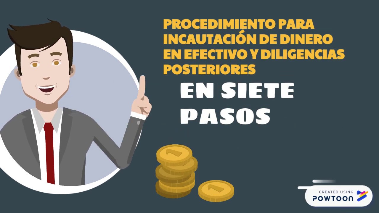 PROCEDIMIENTO DE INCAUTACIÓN DE DINERO EN EFECTIVO Y DILIGENCIAS ...