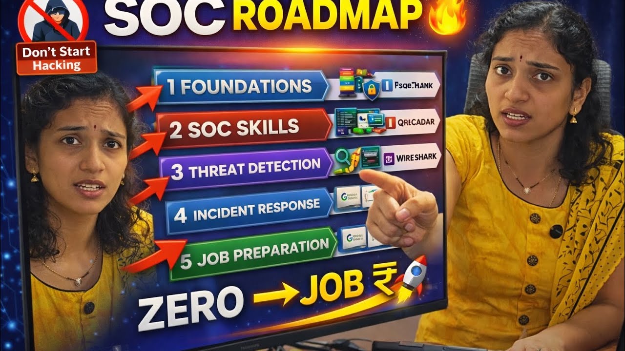 SOC Analyst Roadmap 2026 🔥 Zero to Job in 5 Phases #socanalyst # ...