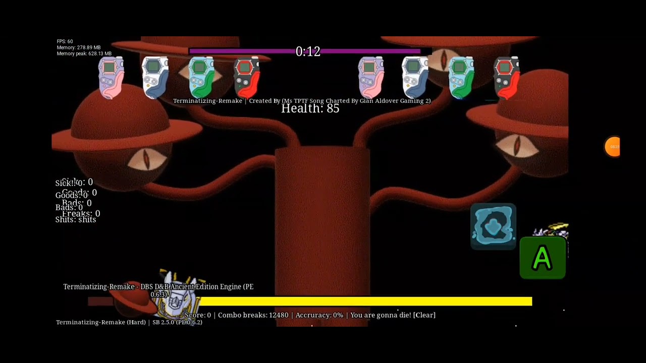 FNF Terminatizing-Remake Terminatmania Deafening-Extended Charted Dave ...