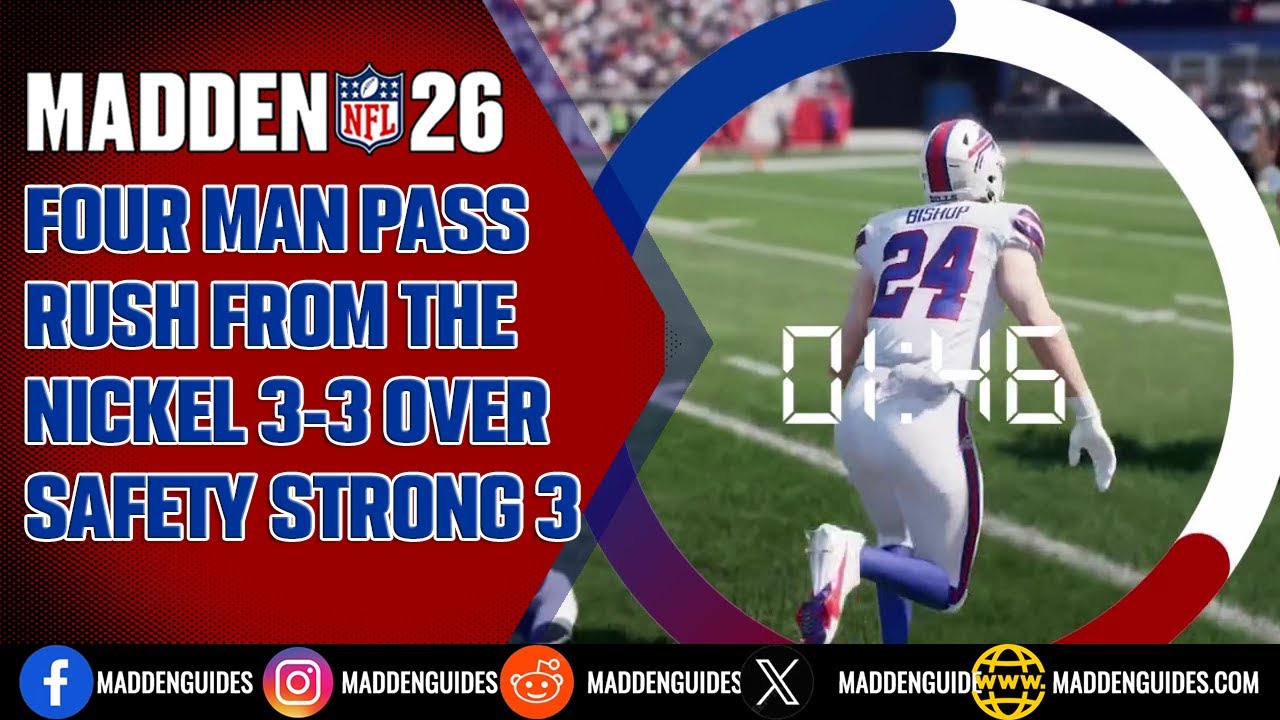 Safety Strong 3: MASTER This Nickel 3-3 Over 4-Man Blitz in Madden 26 ...