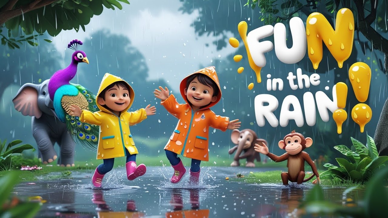 Fun Rain Song for Kids | Totamora Nursery Rhymes & Weather Song - YouTube