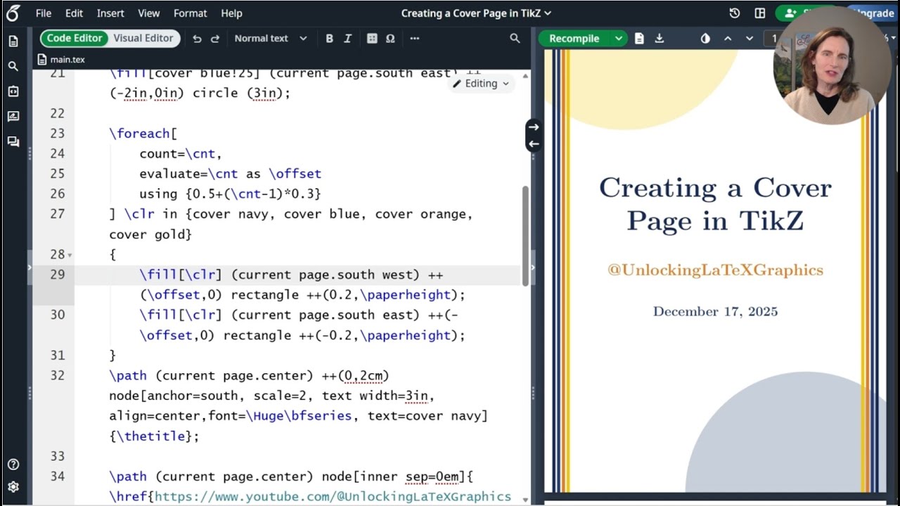 Creating a Custom Cover Page with TikZ (Unlocking LaTeX Graphics ...