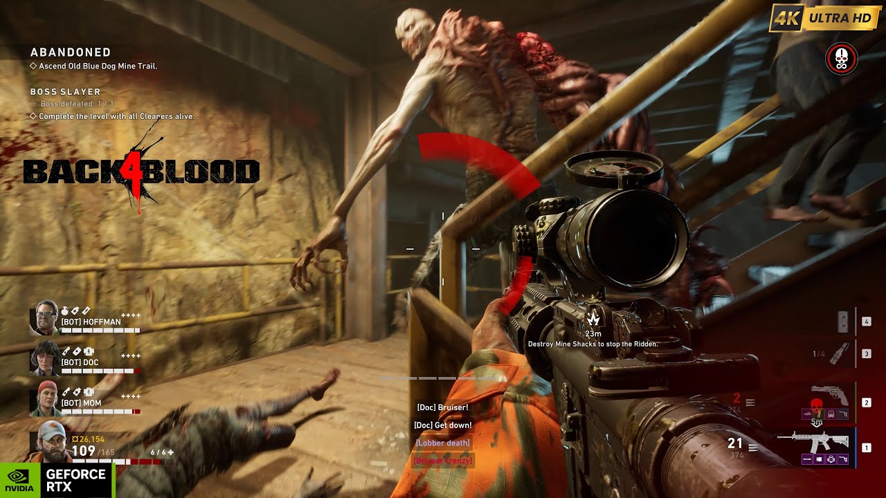 BACK 4 BLOOD | RTX 4090 Realistic Ultra High Graphics Gameplay | ACT 1 ...