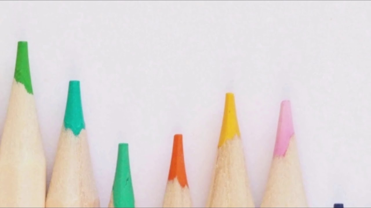 colour pencils moving background || vfx footage - YouTube