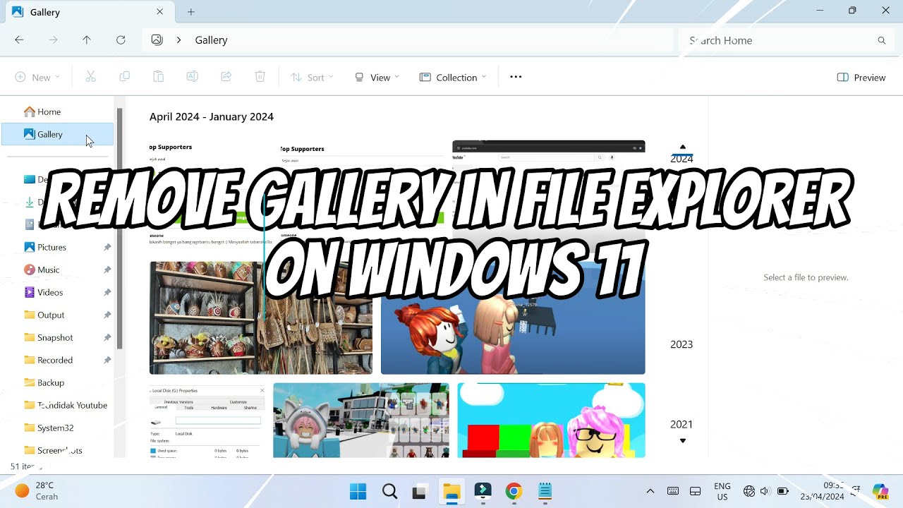 How to Remove Gallery in File Explorer on Windows 11 - YouTube