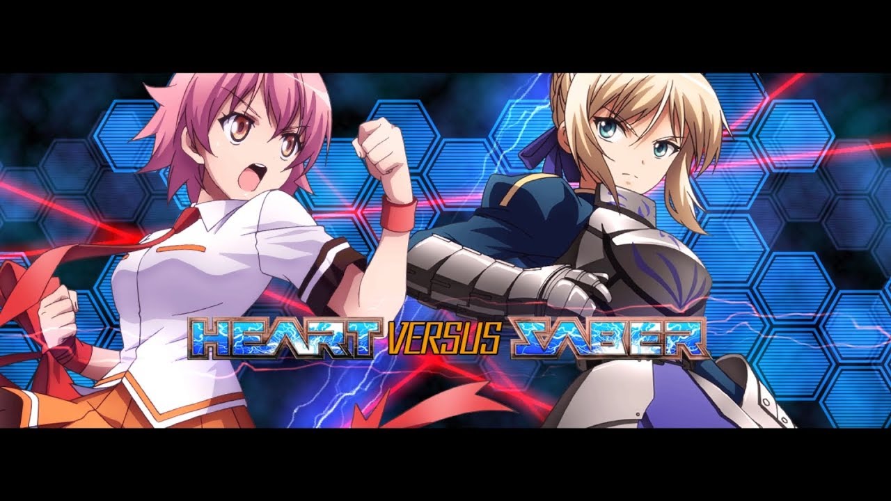 Nitroplus Blasterz Heroines Infinite Duel Heart vs Saber - YouTube
