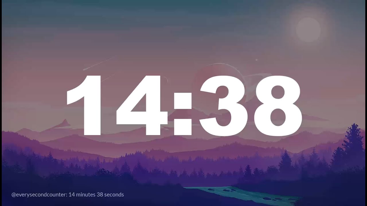 14 minutes 38 seconds [878 secs] clock timer countdown || Alarm Focus ...