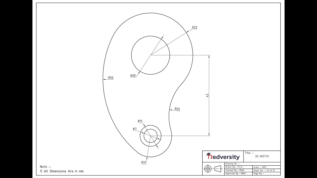 Solidworks Sketch 3 | SolidWorks Fully Define Sketch Practice Tutorial ...