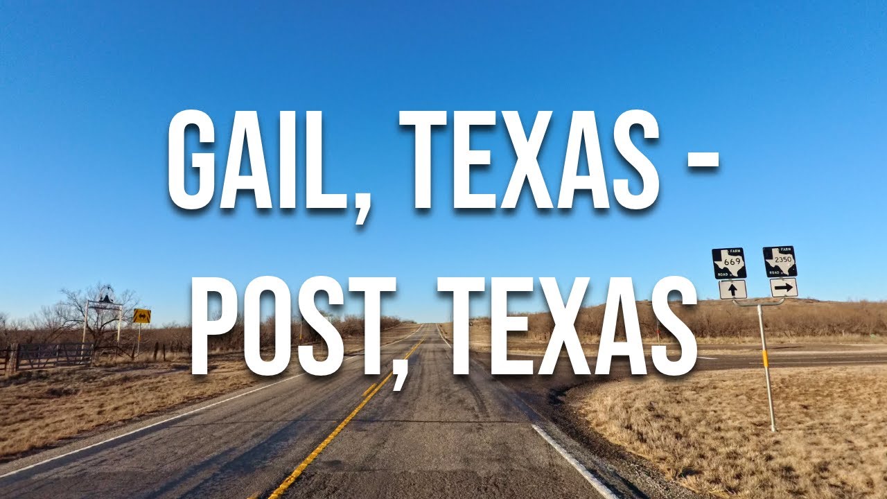 Gail, Texas to Post, Texas! Drive with me on a Texas highway! - YouTube