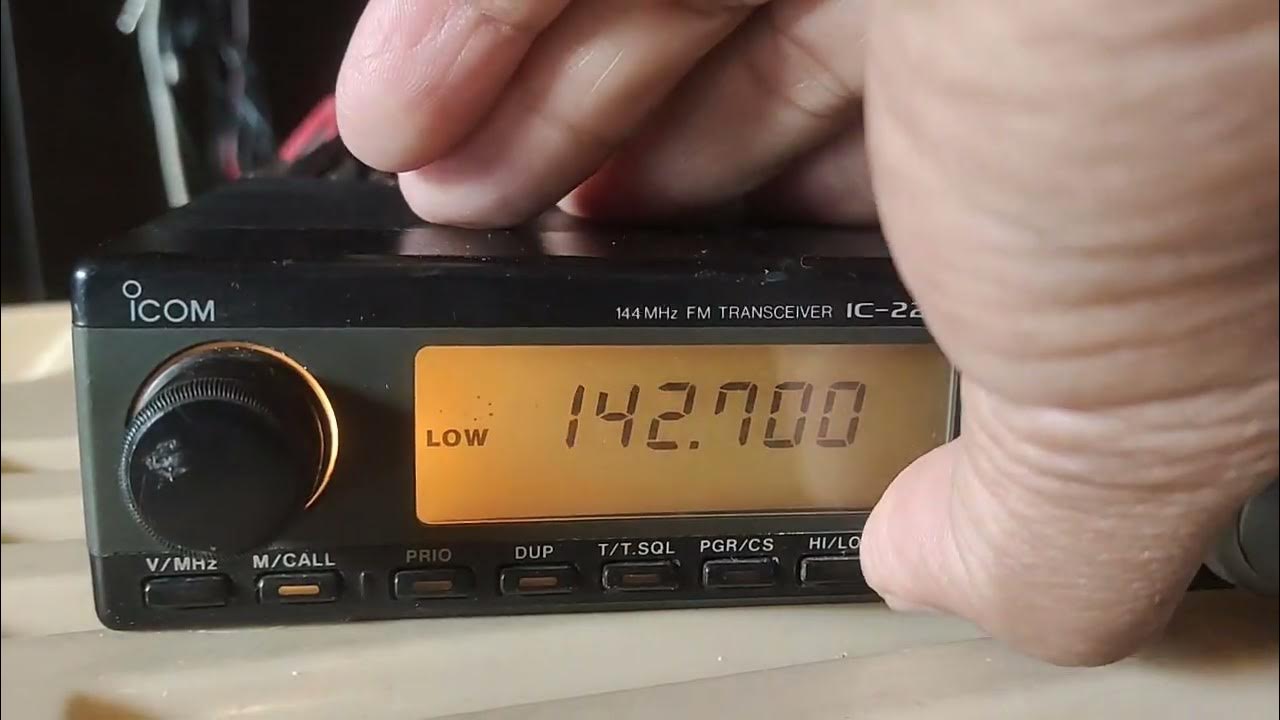 SET POWER RADIO ICOM IC-229H LOW 1,2,3 - HIGH - YouTube