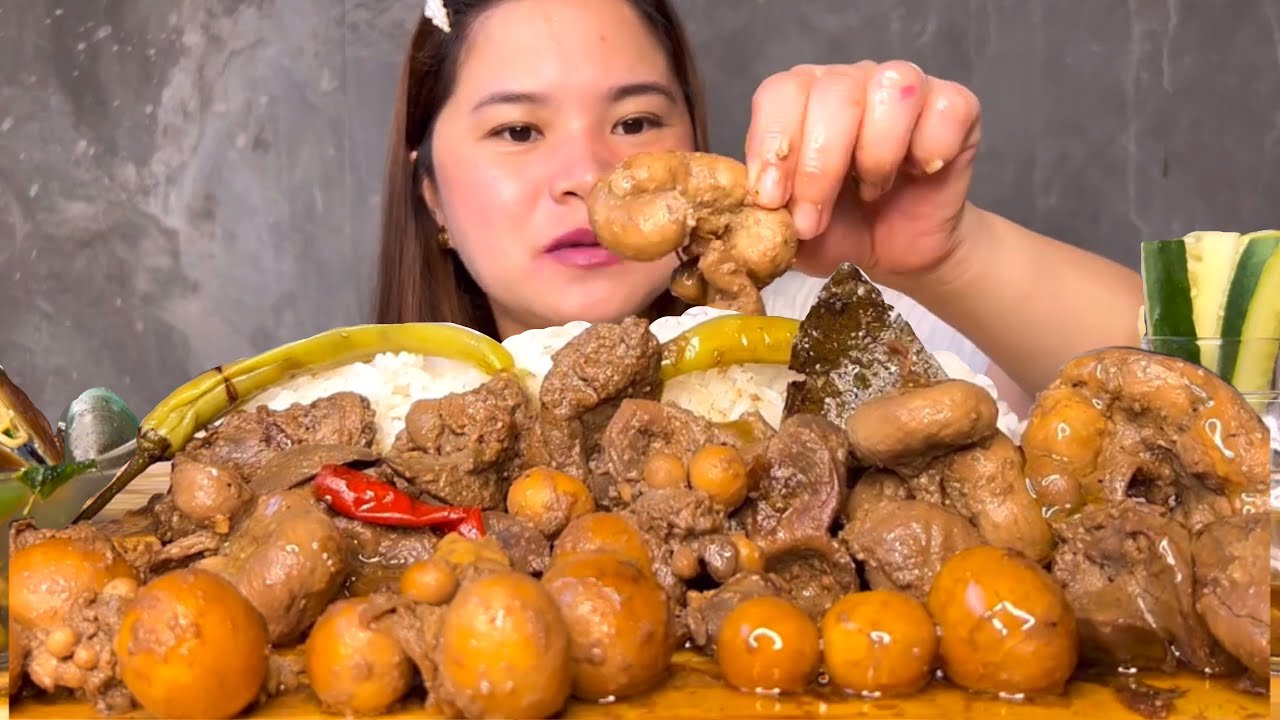 GUYA NG MANOK | CHICKEN ORGANS | Mukbang ASMR | HANIMACETV - YouTube