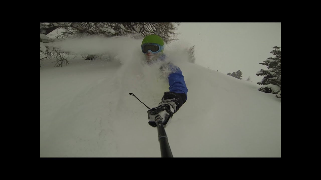 Deep Powder Snowboarding at Isola 2000, French Riviera - YouTube