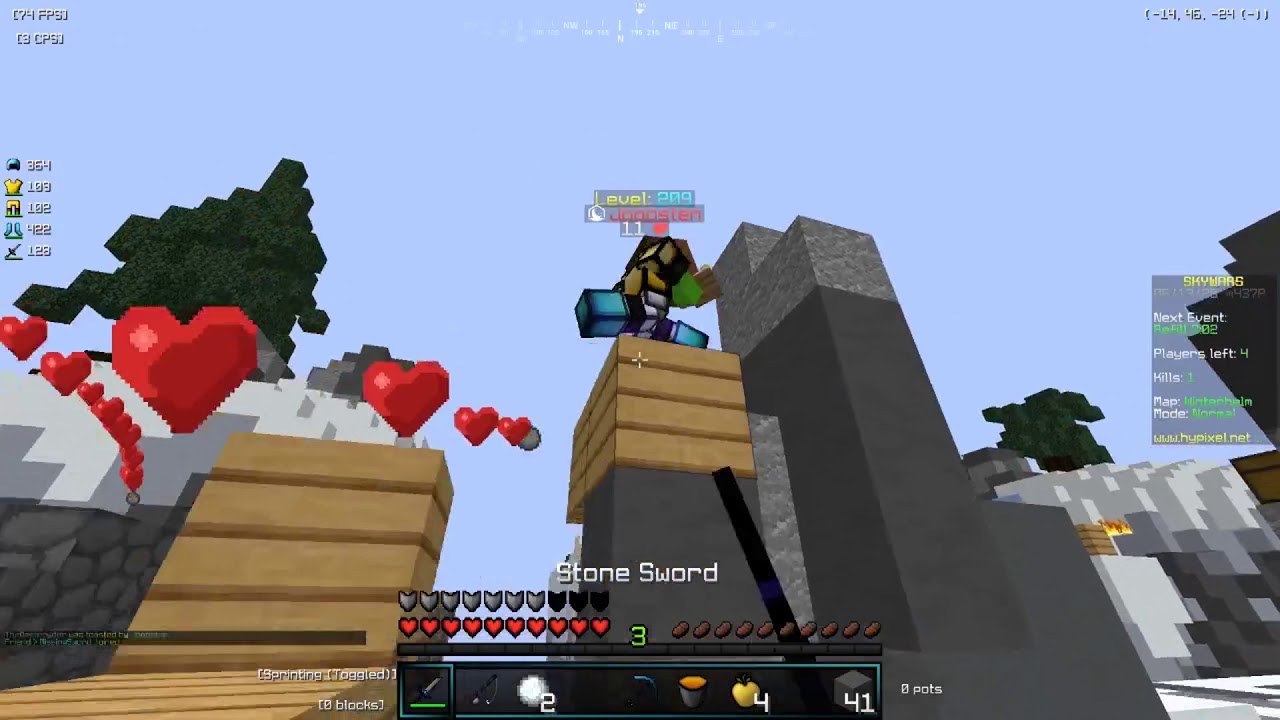 30 stars in skywars (ruby prestige) - YouTube