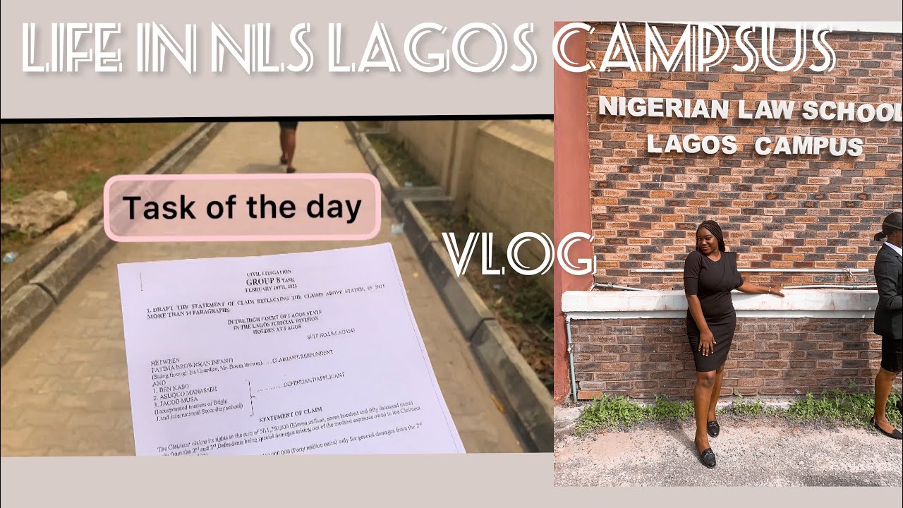 A day in my life||Nigerian law school Lagos campus||Lagos living Vlog ...