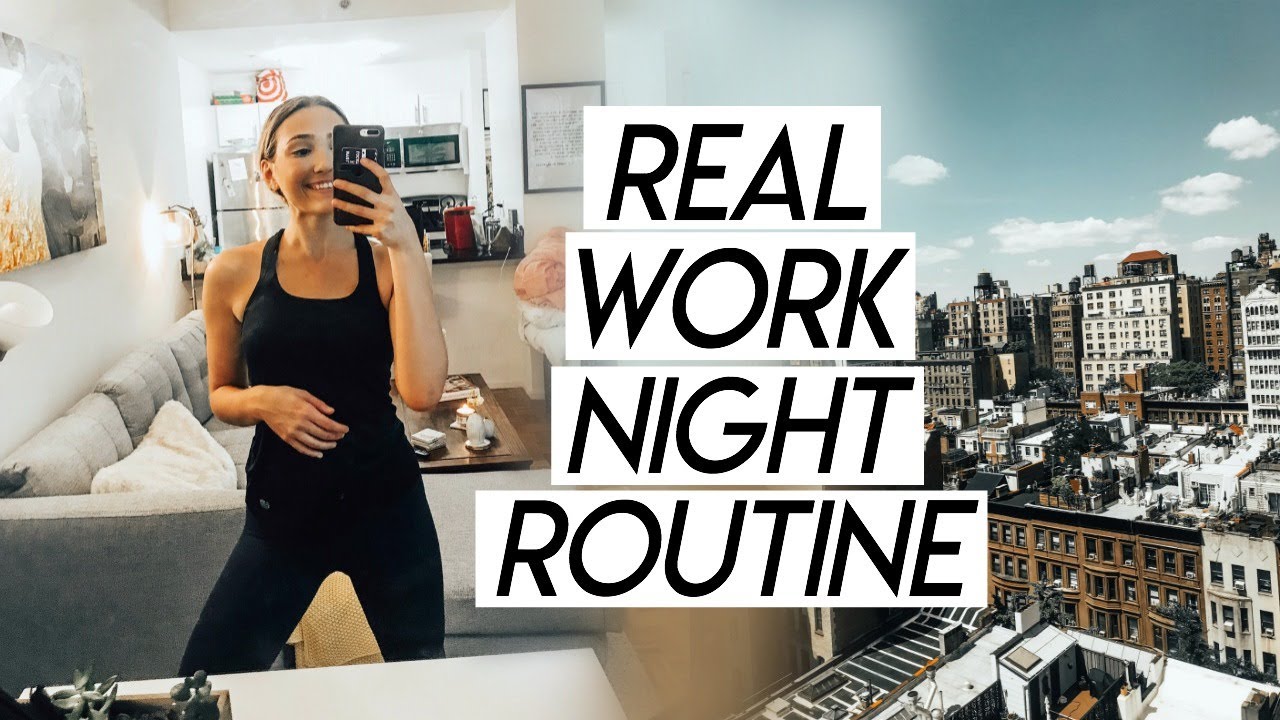 my very realistic work night routine | 9-5 job night routine! - YouTube