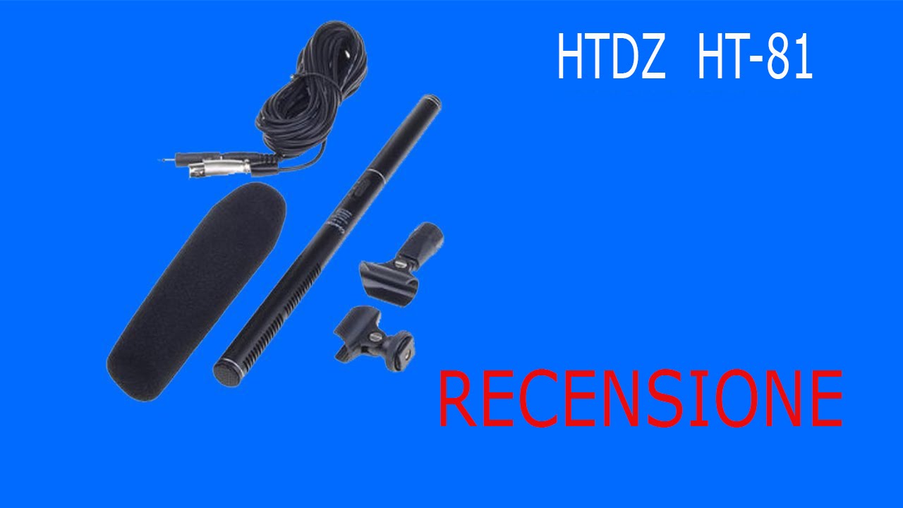 RECENSIONE IN ITALIANO DEL MICROFONO HTDZ-HT81 - YouTube