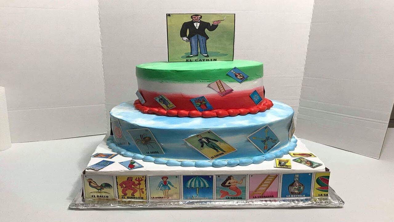 PASTEL TEMA LA LOTERIA DECORACION - YouTube