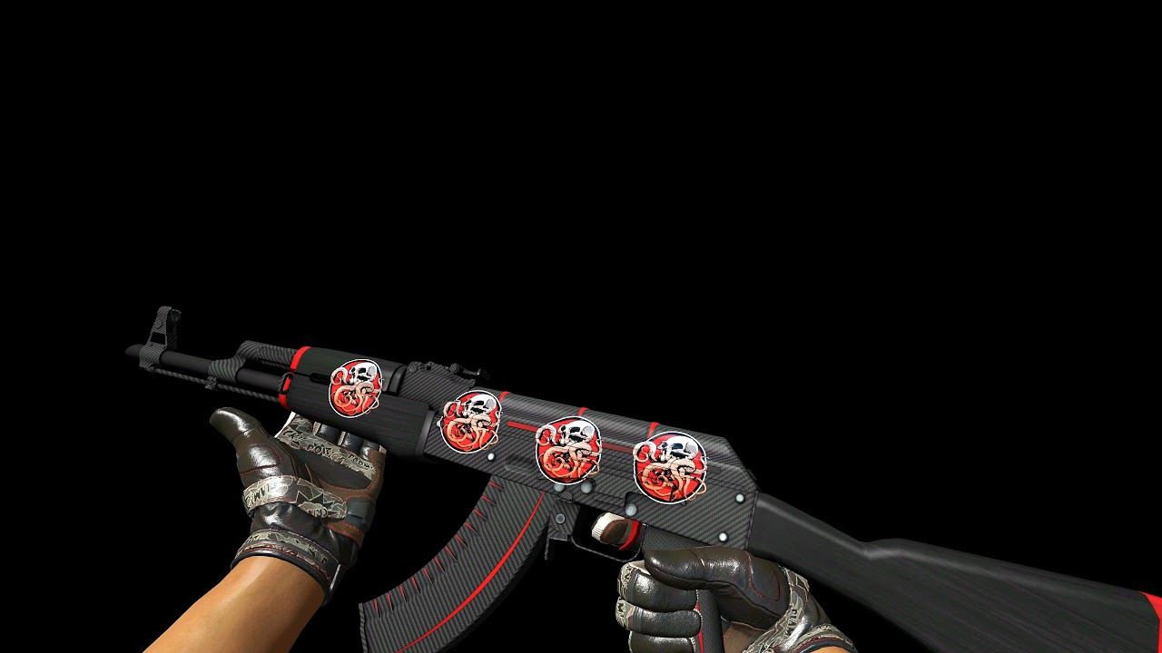 CSGO | Sticker | Blood Moon Tentaskull | AK-47 | Redline - YouTube