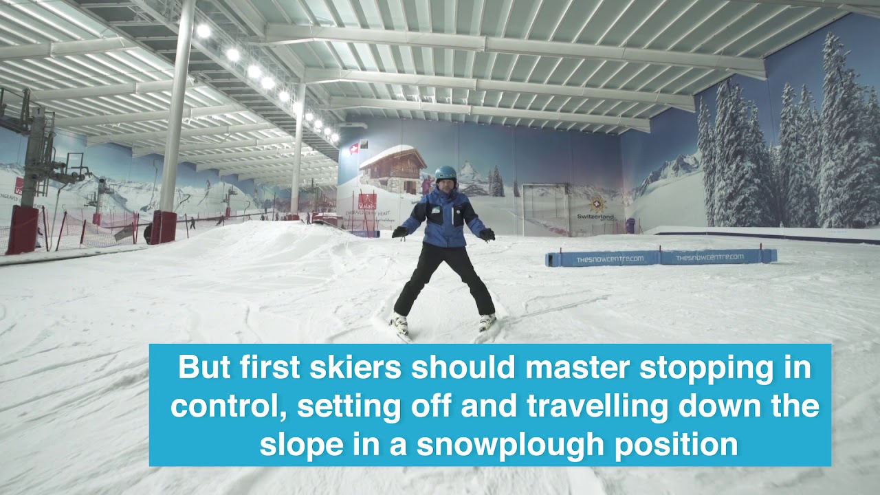 How to Snowplough Ski - YouTube
