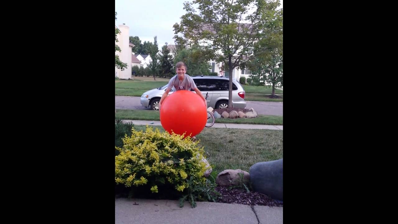 Big orange ball - YouTube