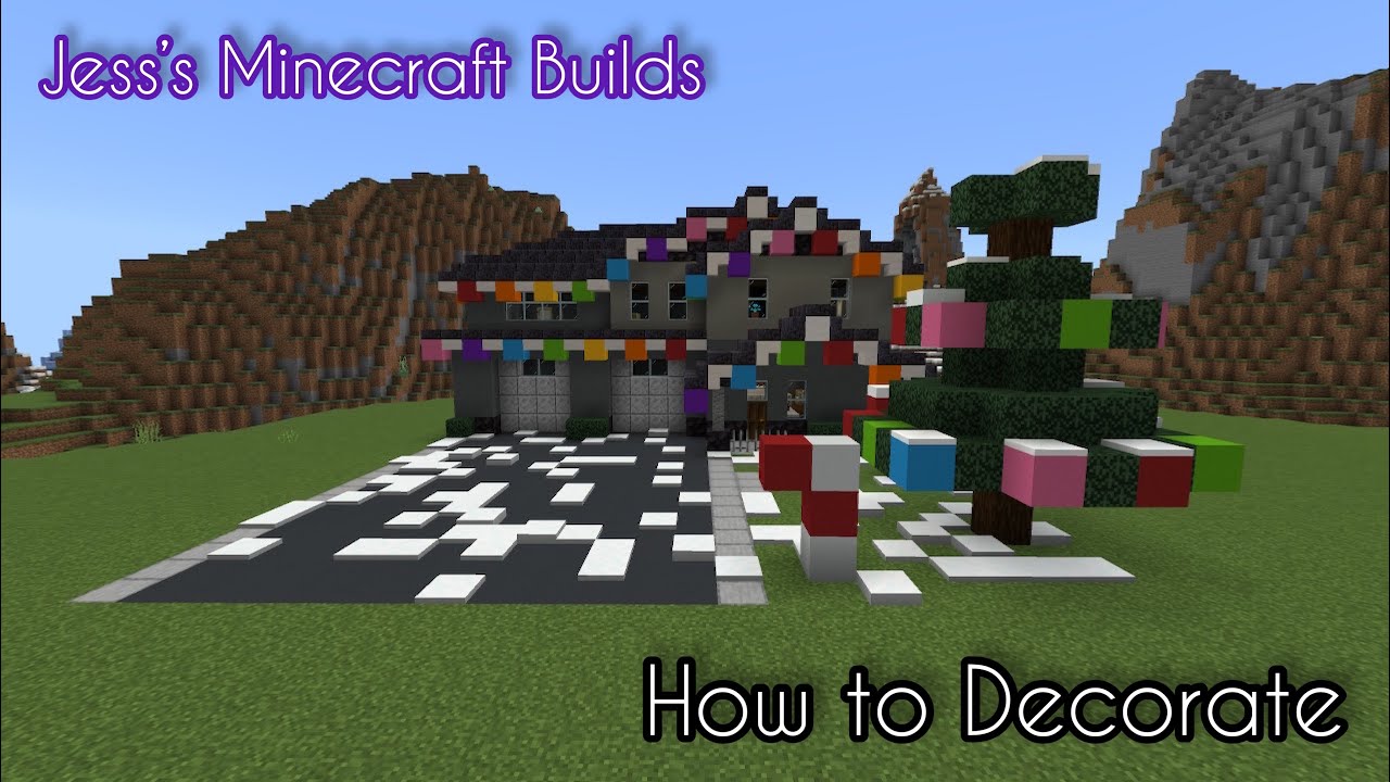 Minecraft Tutorial: How to make your house Christmas themed. #minecraft ...