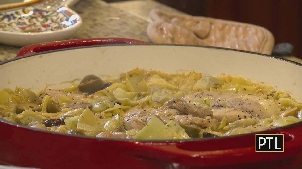 Cooking with Rania: Chicken with Artichokes and Orzo - YouTube