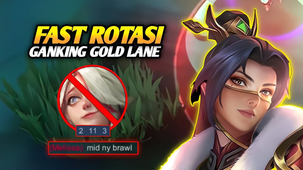 LUO YI FAST ROTASI !! GANKING FOKUS TARGET LOCK MELISSA | BANTU 100 ...