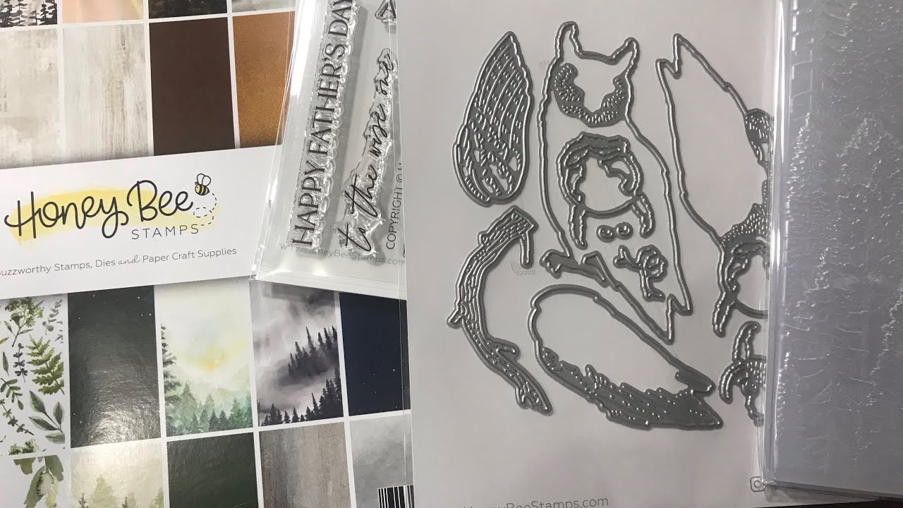 Honey Bee Stamp Owl Die/Accessories and A Unity Stamp Co Kit Of The ...