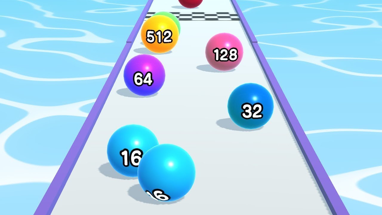 BALL RUN 2048, LINE COLOR, HEAP BALLS and other games - Gameplay ...