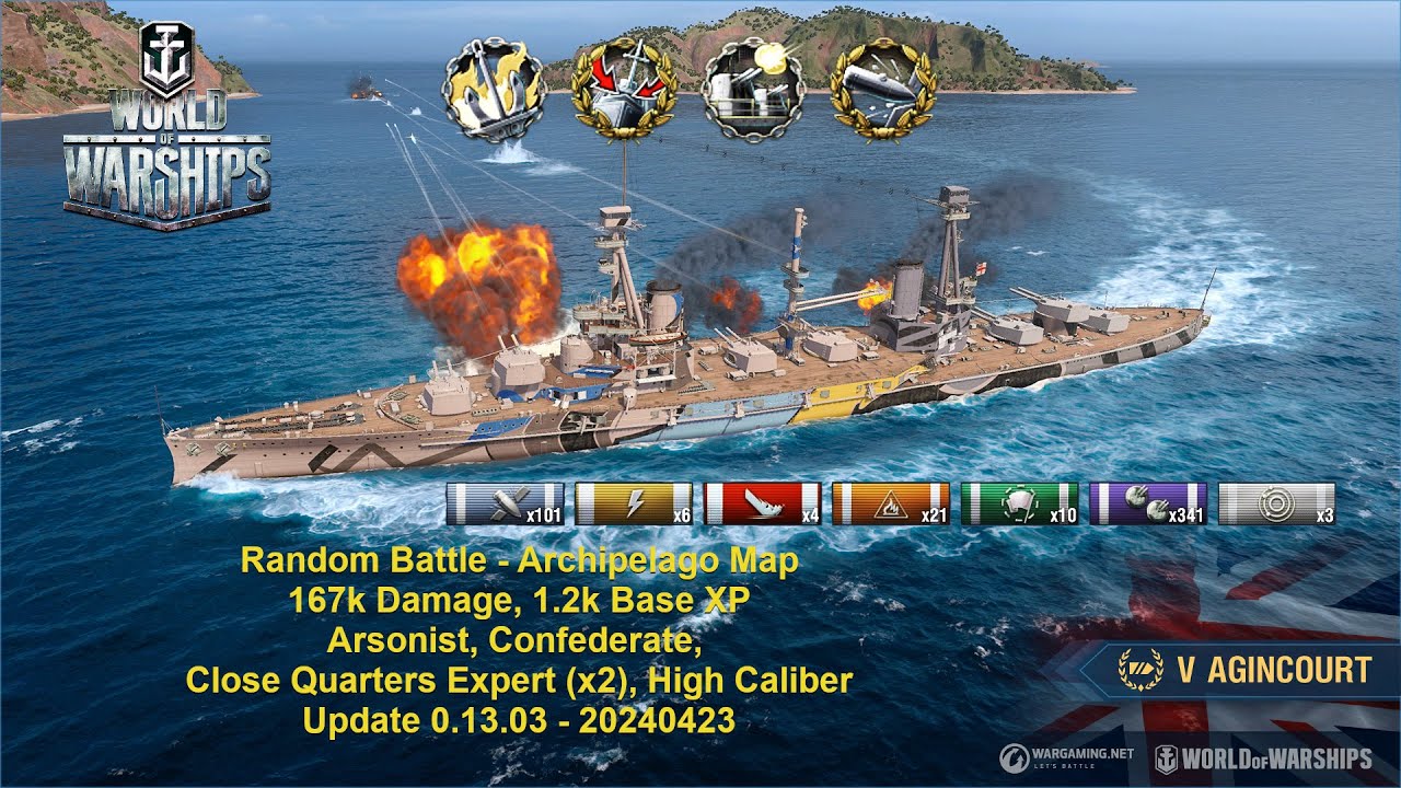 ⚓ World of Warships - Agincourt - GG Red Team WP 👍🫡 - YouTube