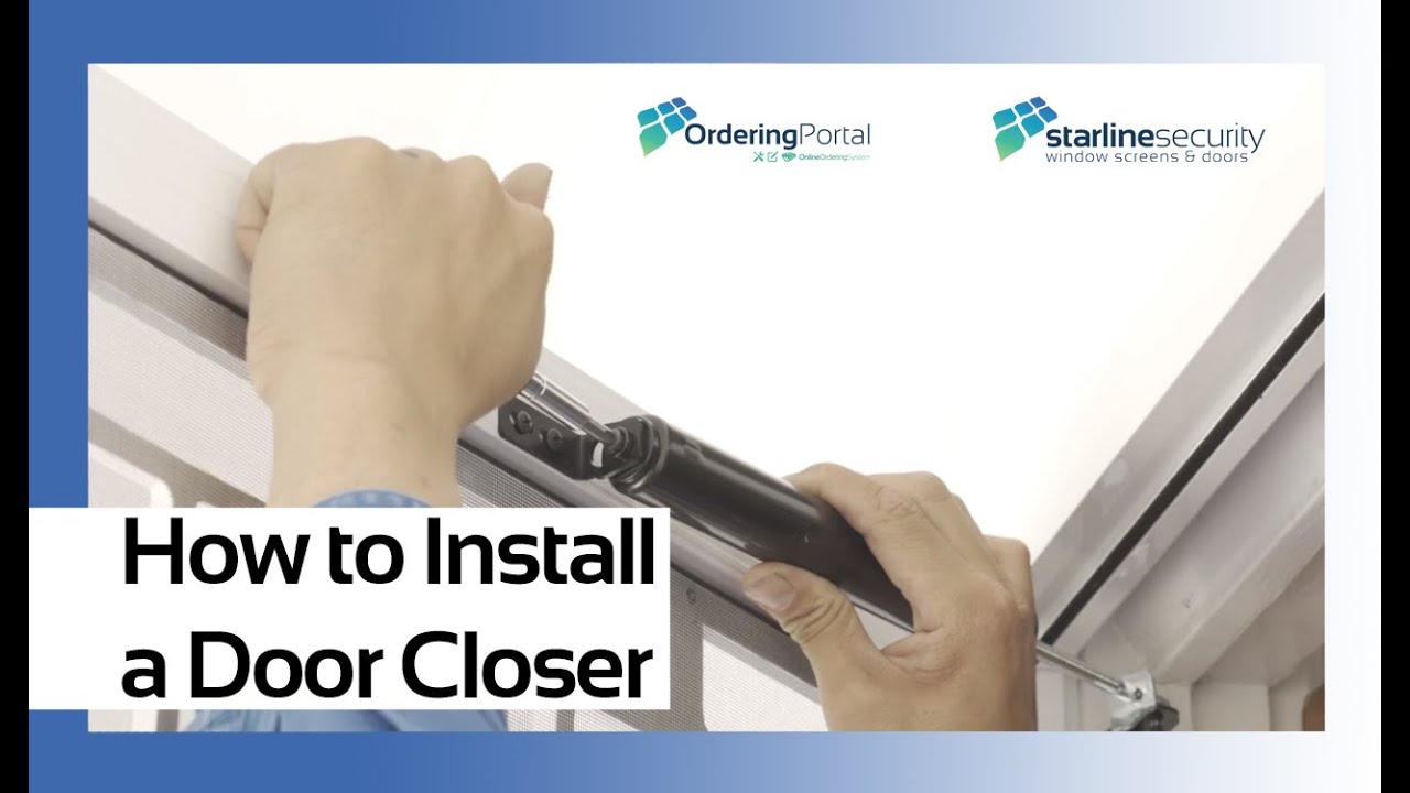How to install a Doric Hinged Security Door Closer. - YouTube