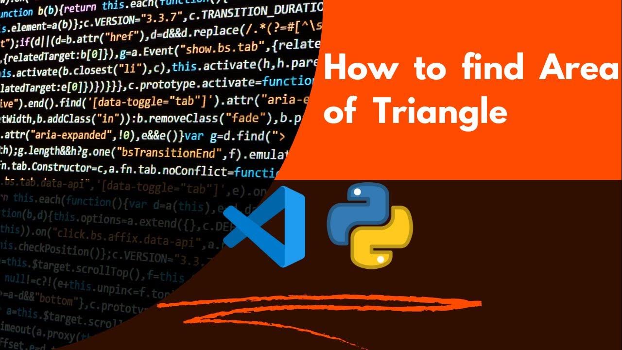 How To Find Area Of Triangle Python Code Lounge Youtube
