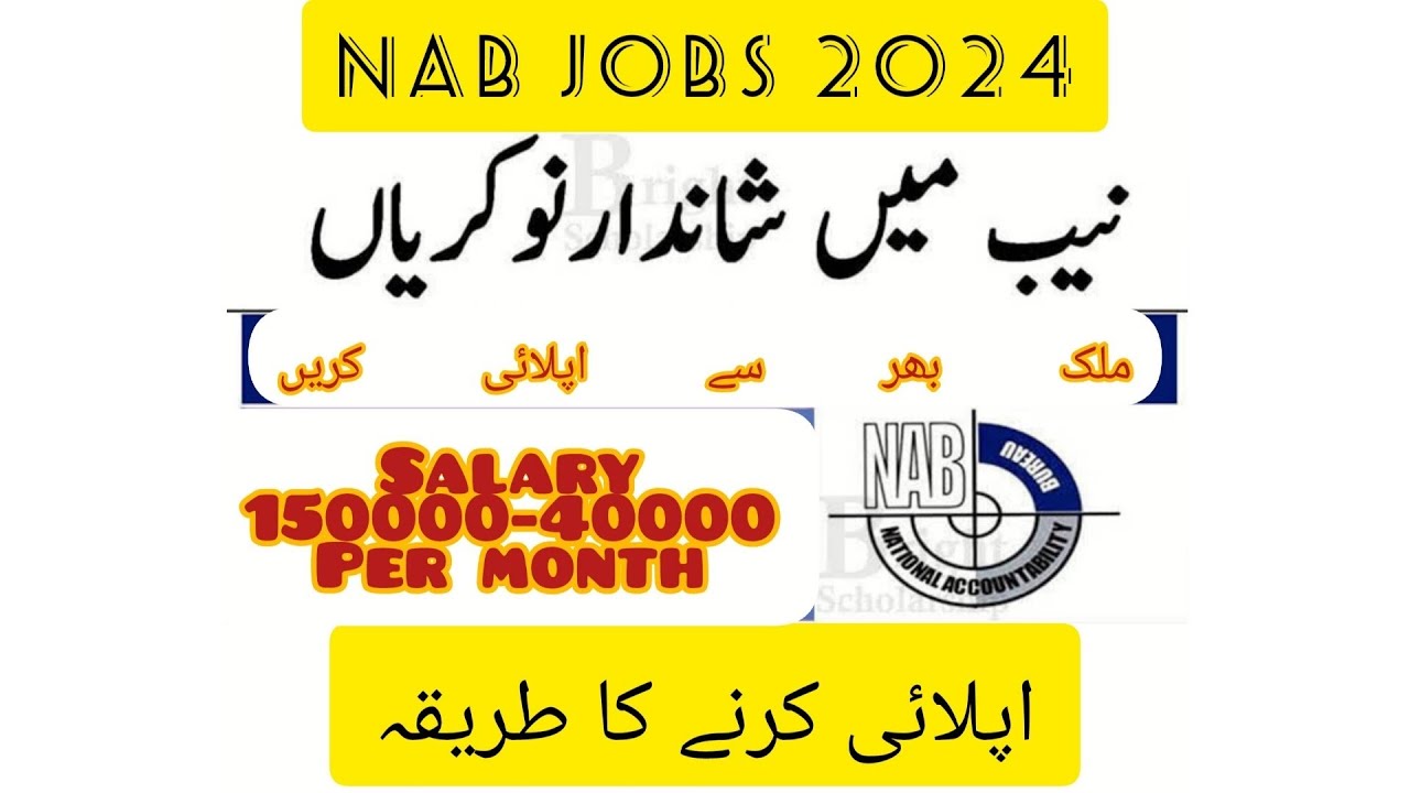 NAB JOBS 2024 | NAB How to apply? #jobs #govermentjobs #applyonline ...
