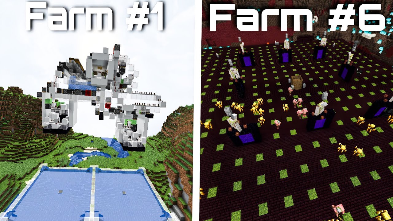 I Build The Best Farms In Minecraft Survival - YouTube