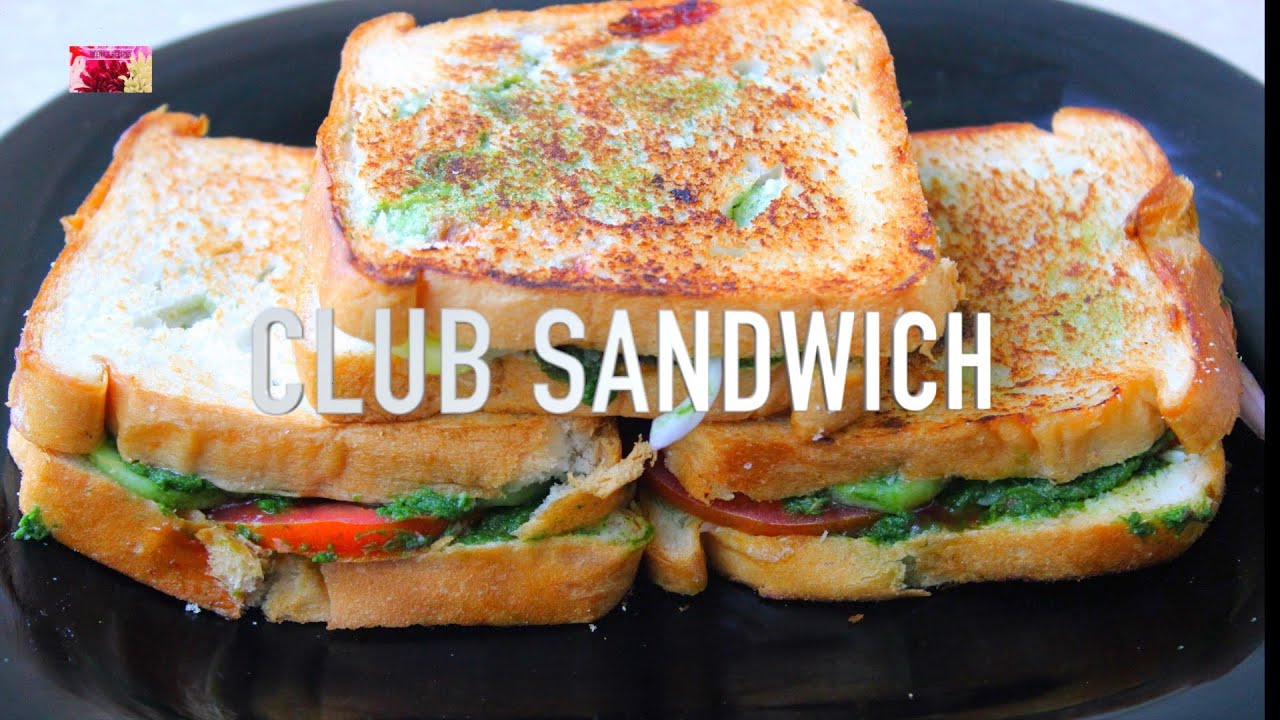 VEGETABLE CLUB SANDWICH RECIPE - YouTube