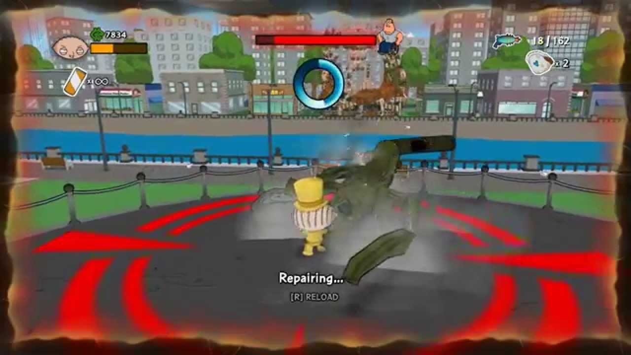 Family Guy Back To The Multiverse Defeating Joes Crippletron Gameplay ...