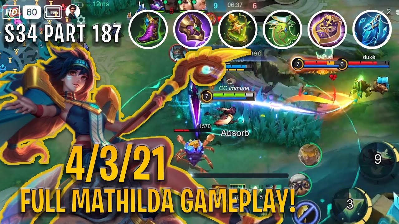 Mobile Legends - Part 187 Season 34: Full Mathilda Gameplay - YouTube