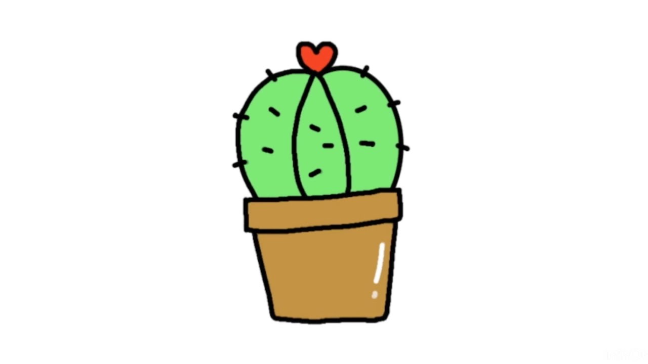 Cara Menggambar Kaktus | How to Draw a Cactus - YouTube