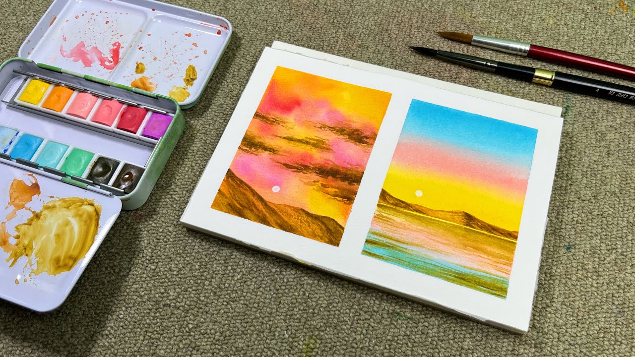 Easy Candy Inspired Watercolor Painting Ideas for Beginners! • Step-by ...