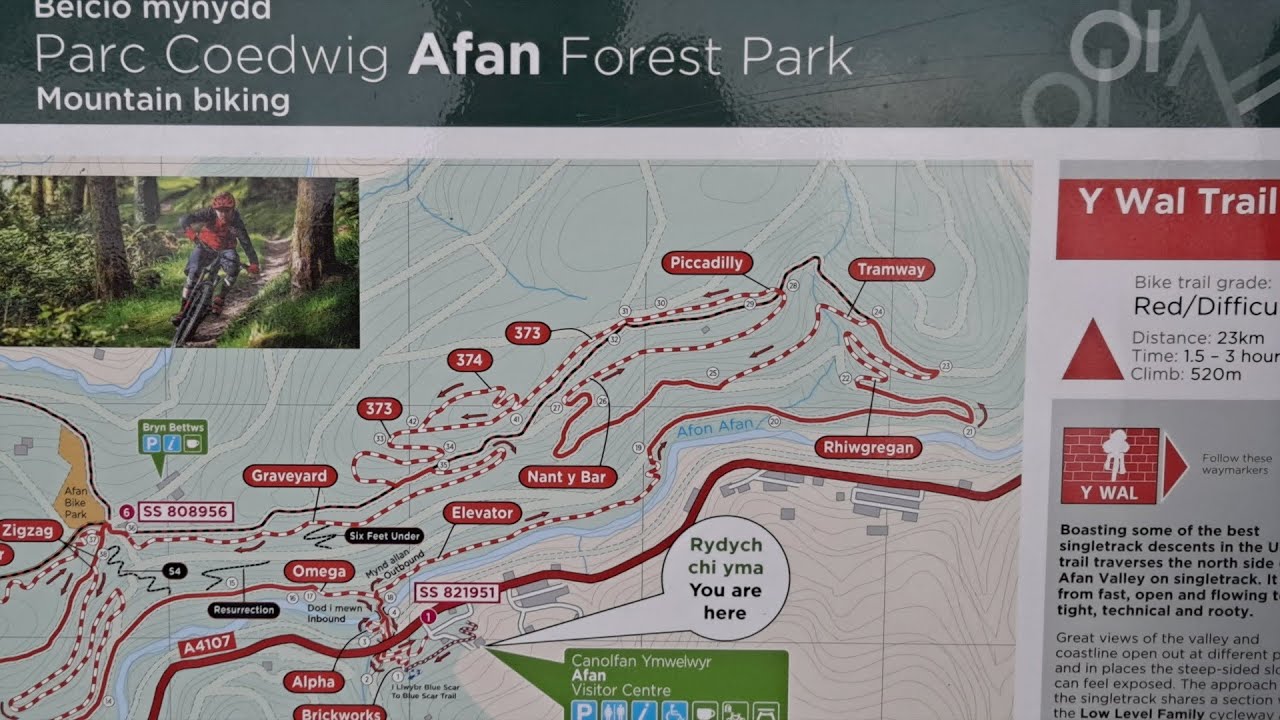 MTB @ Afan Forest Y Wal Trail 13th April '21 - YouTube