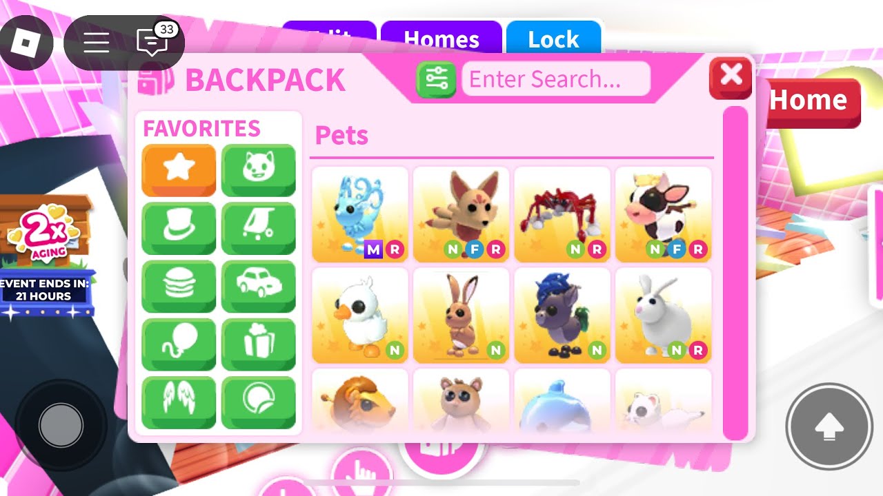 inventory tour adopt me - YouTube