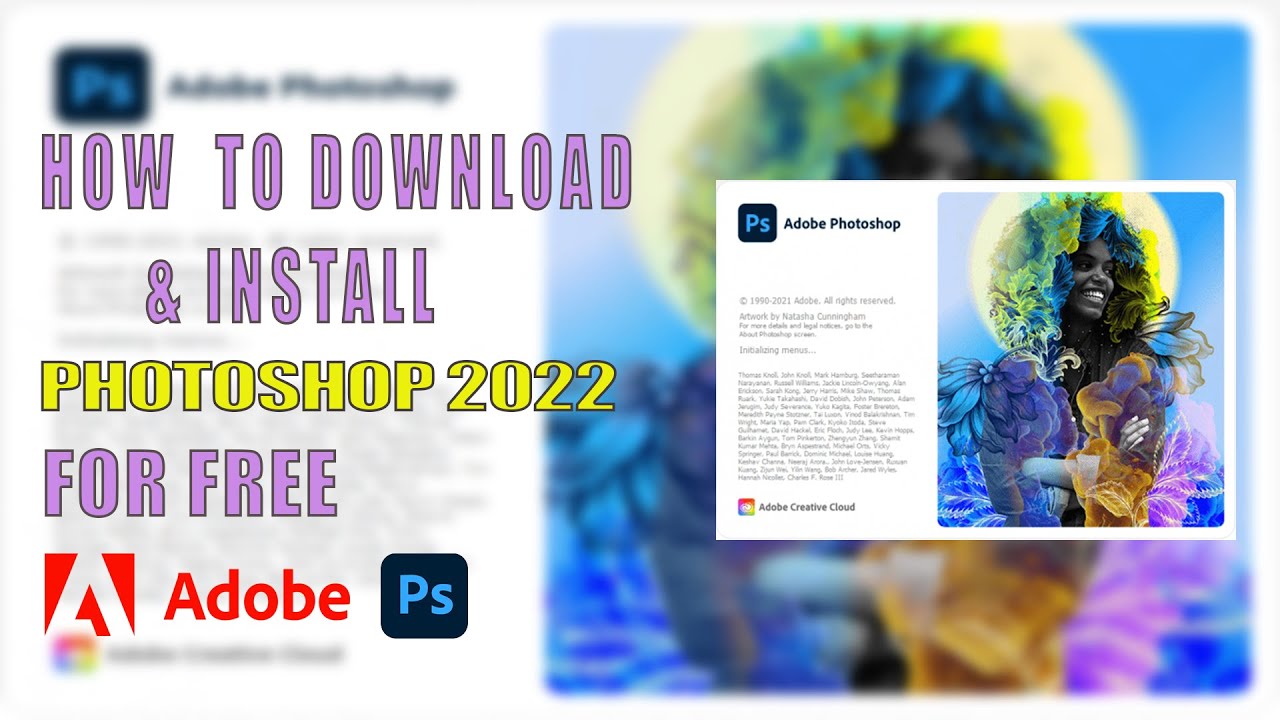 How to Download & install Adobe Photoshop 2022 For Free. - YouTube