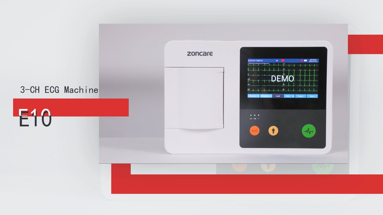 E10 | 3-Ch ECG Machine - YouTube