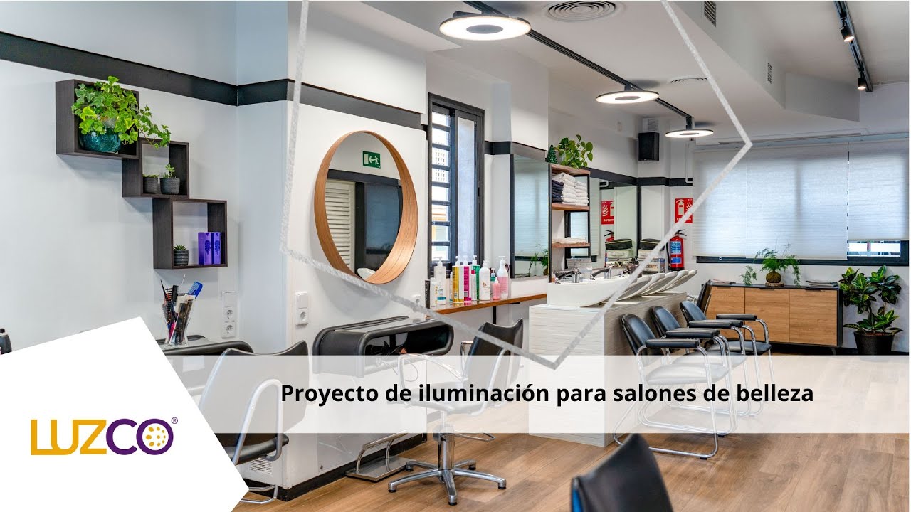 Proyecto de iluminación para salon de belleza Yolanda Becerro - Luzco Iluminación - YouTube