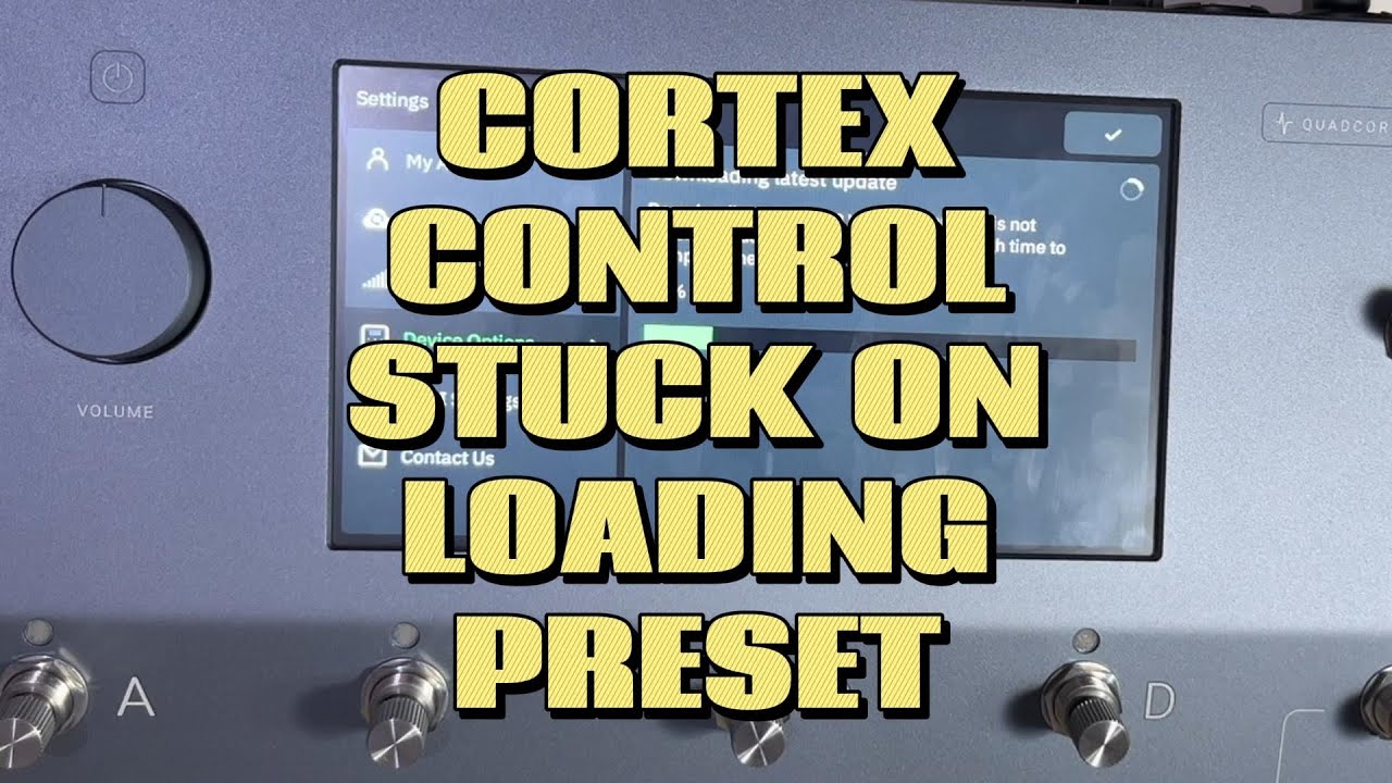 CORTEX CONTROL STUCK ON LOADING PRESETS - YouTube