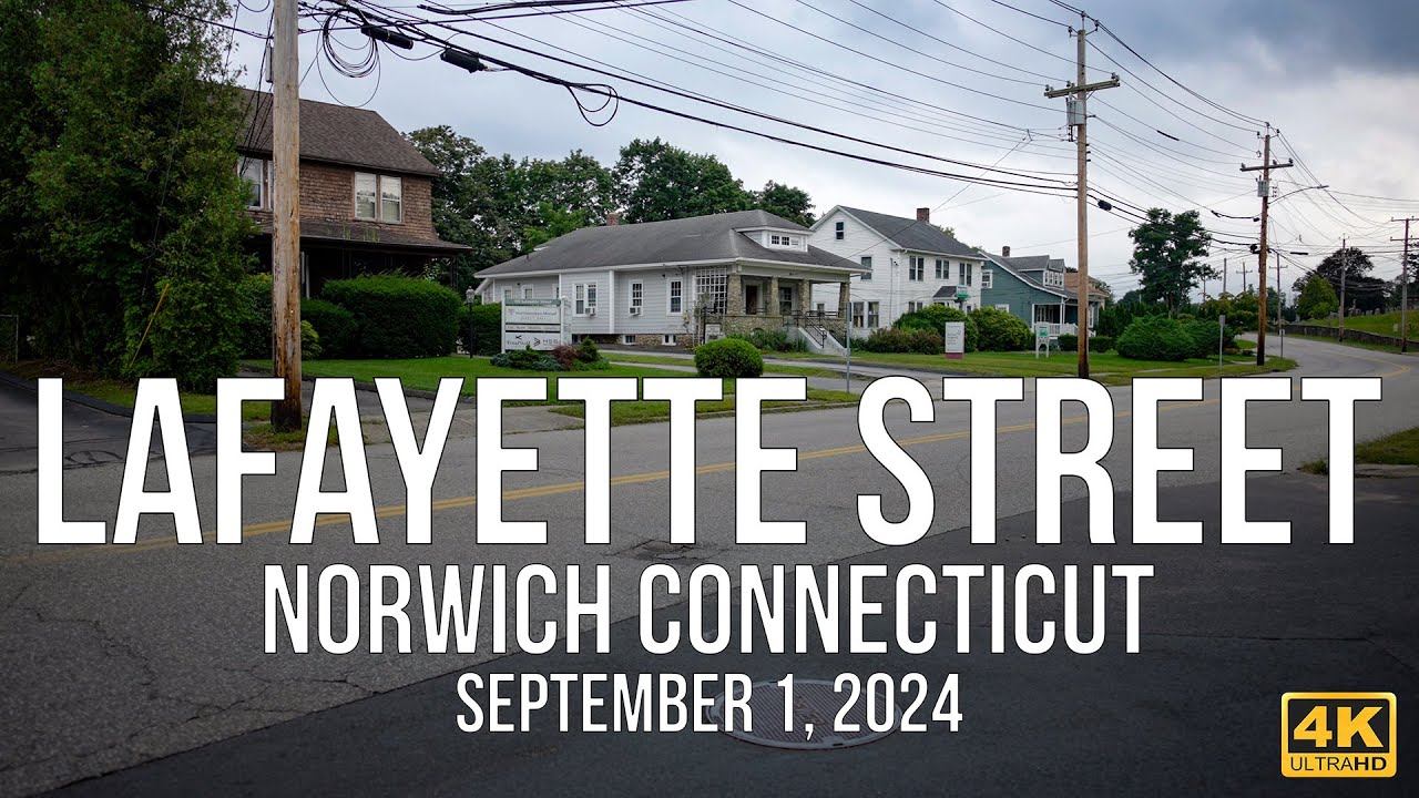 Norwich, Connecticut - A Glimpse of Lafayette Street in September of ...