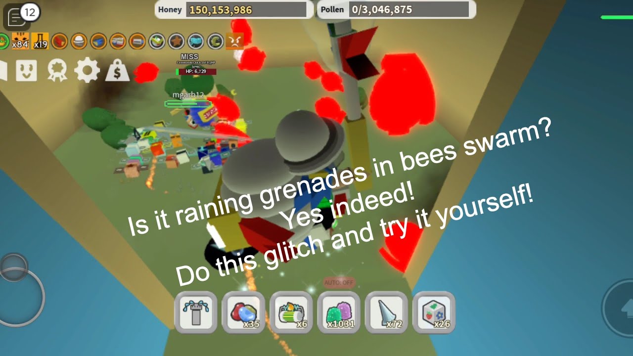 New Bees Swarm glitch | Commando Chick - YouTube