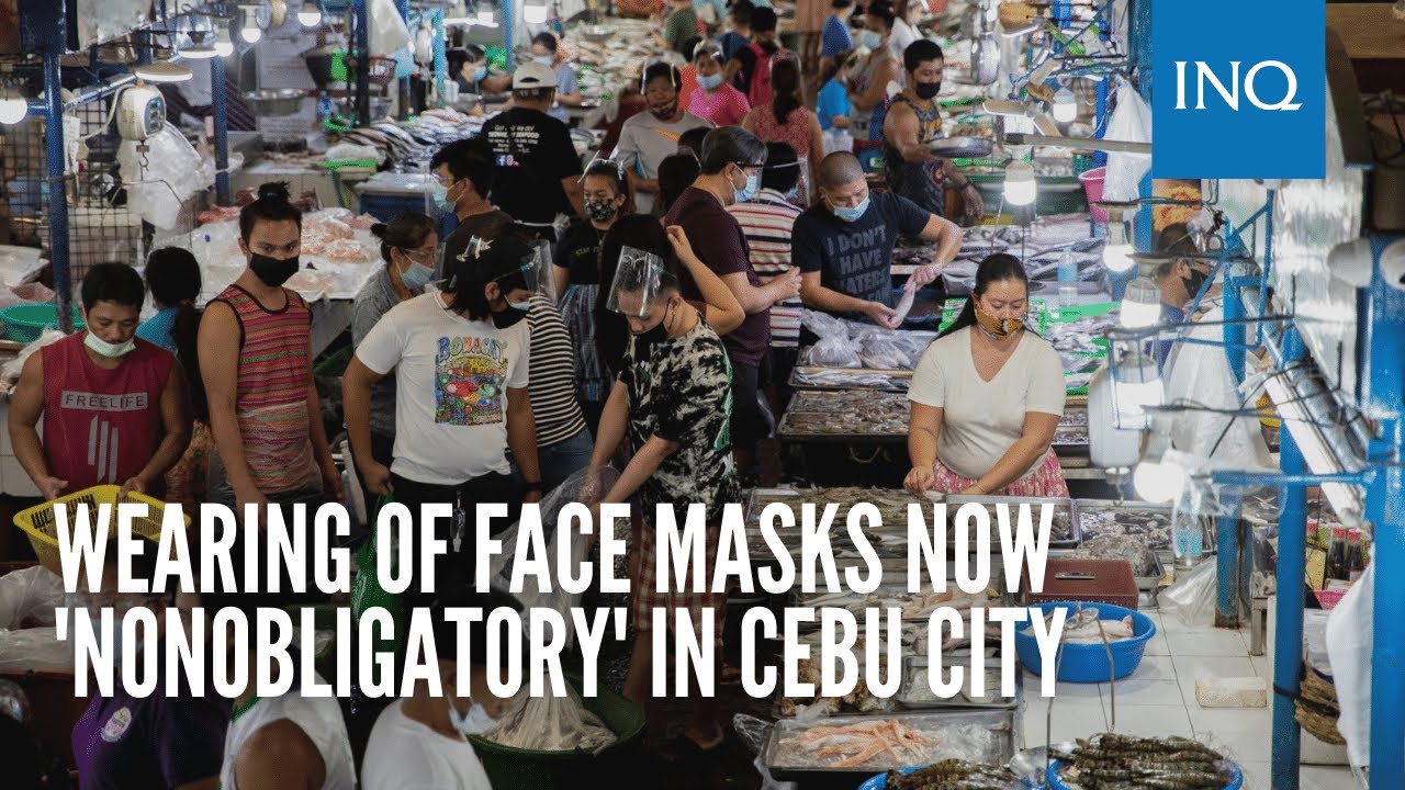 Wearing of face masks now 'nonobligatory' in Cebu City - YouTube