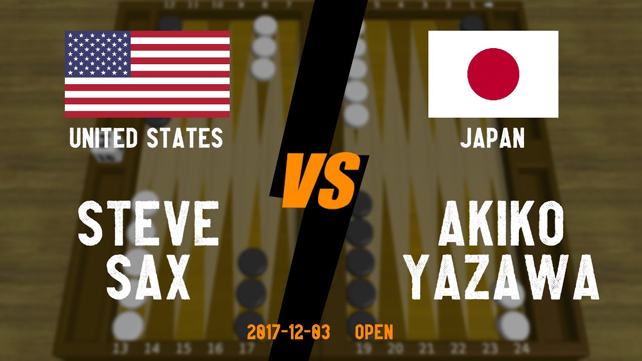 Steve Sax vs Akiko Yazawa - Open - 2017.12.03 - Backgammon Game Replay - YouTube